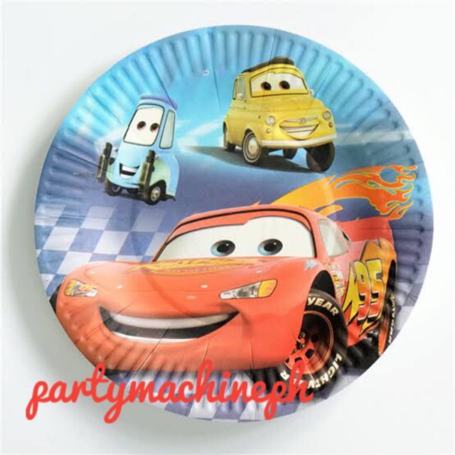 10pcs (9") Cars Paper Plates | Shopee Philippines