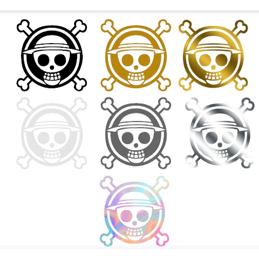 One Piece Straw Hat, Jolly Roger Sticker Vinyl CUTOUT | Shopee Philippines