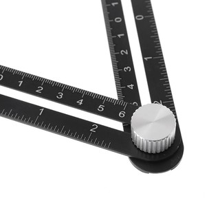 6 Folding Ruler Tile Hole Positioning Multi Template Angle Rulers w ...