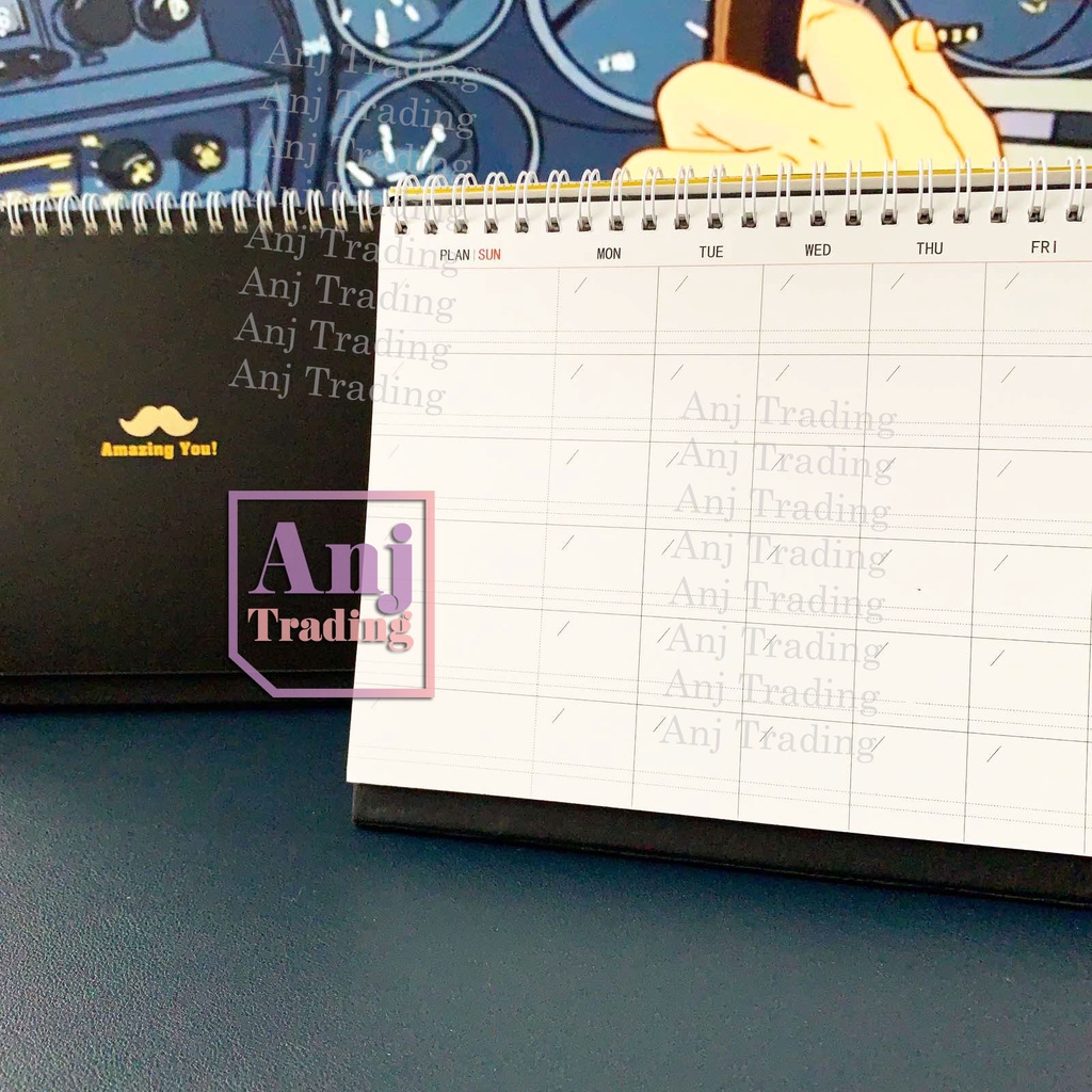 Open Dated Desk Calendar Monthly Wall Calendar Academic Desk Planner ...