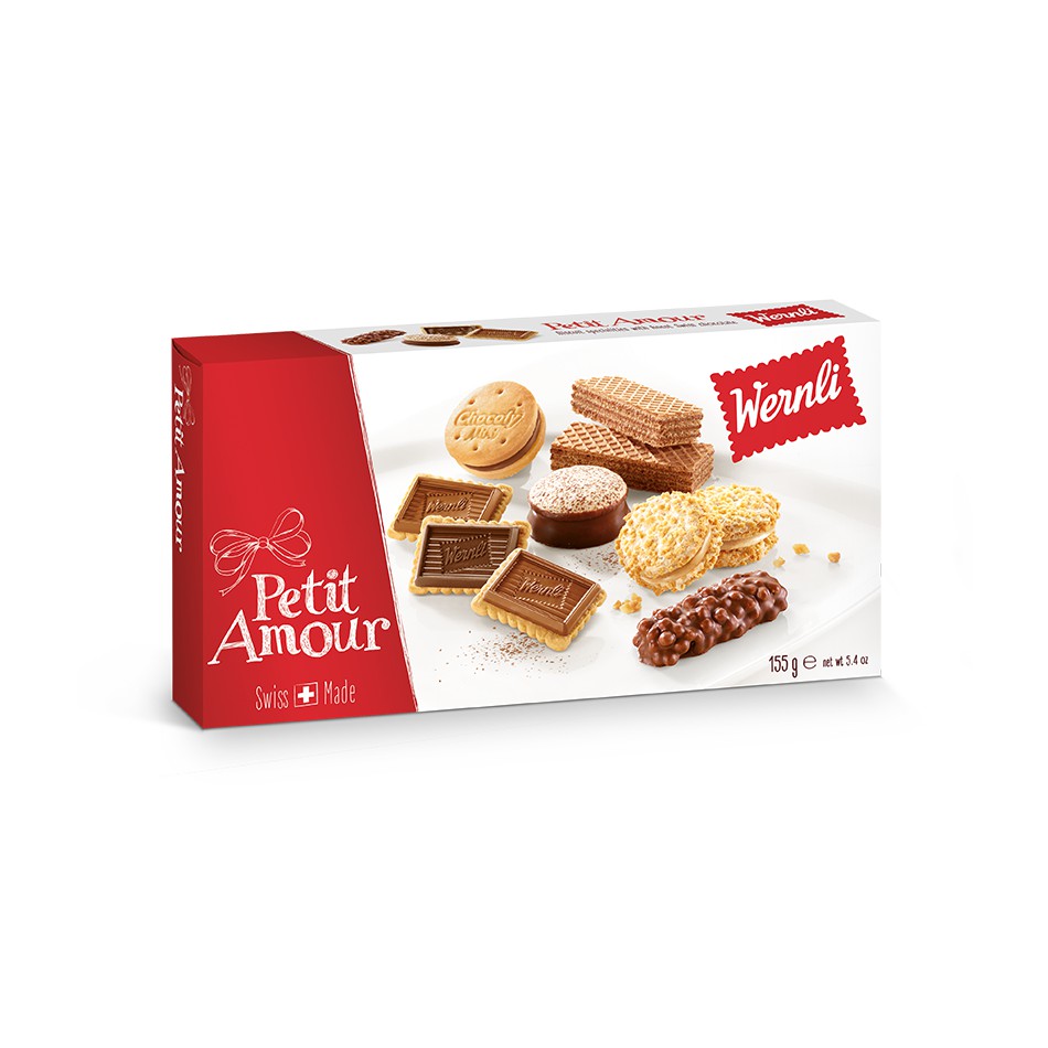 Petit Amore Biscuit specialities with Swiss milk chocolate 155g ...