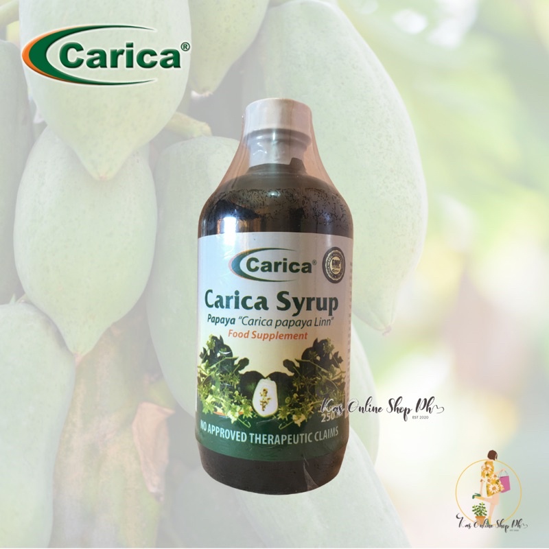 Carica Papaya Syrup / Carica Syrup - Bottle of 250ml | Shopee Philippines
