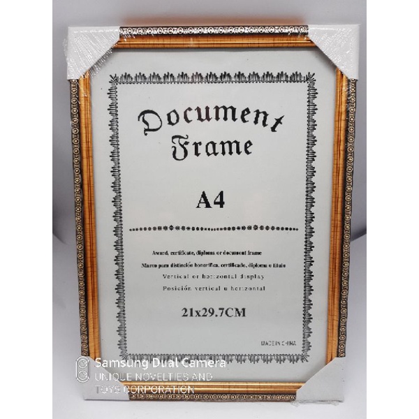 A4 WOODEN DOCUMENT FRAME | Shopee Philippines