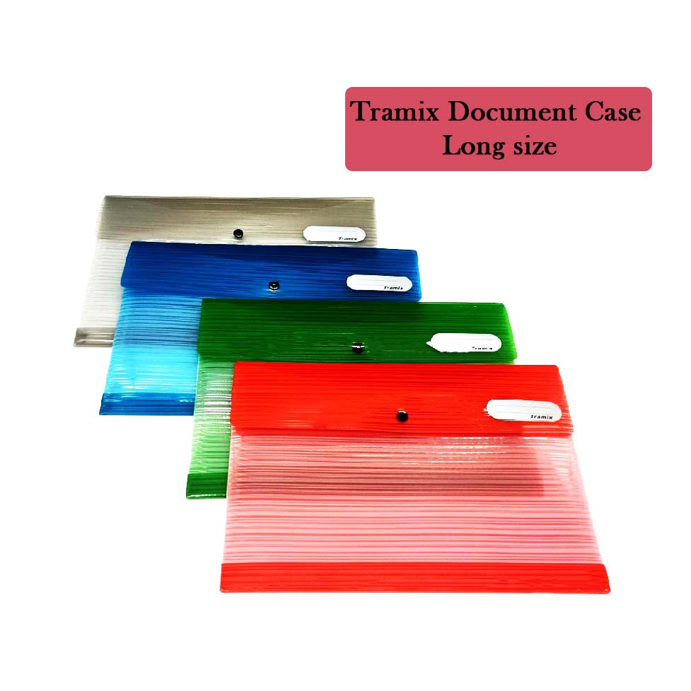 Tramix Transparent Plastic Envelope Document Case Size Long | Shopee ...