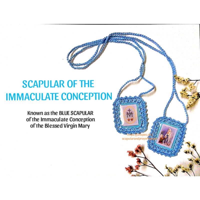Blue Scapular also known as BLUE SCAPULAR of the Immaculate Conception ...