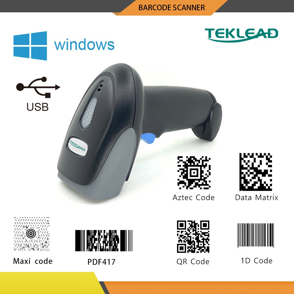 Easy Use Cashier Barcode Scanner USB High Speed 1D 2D Code Reader ...