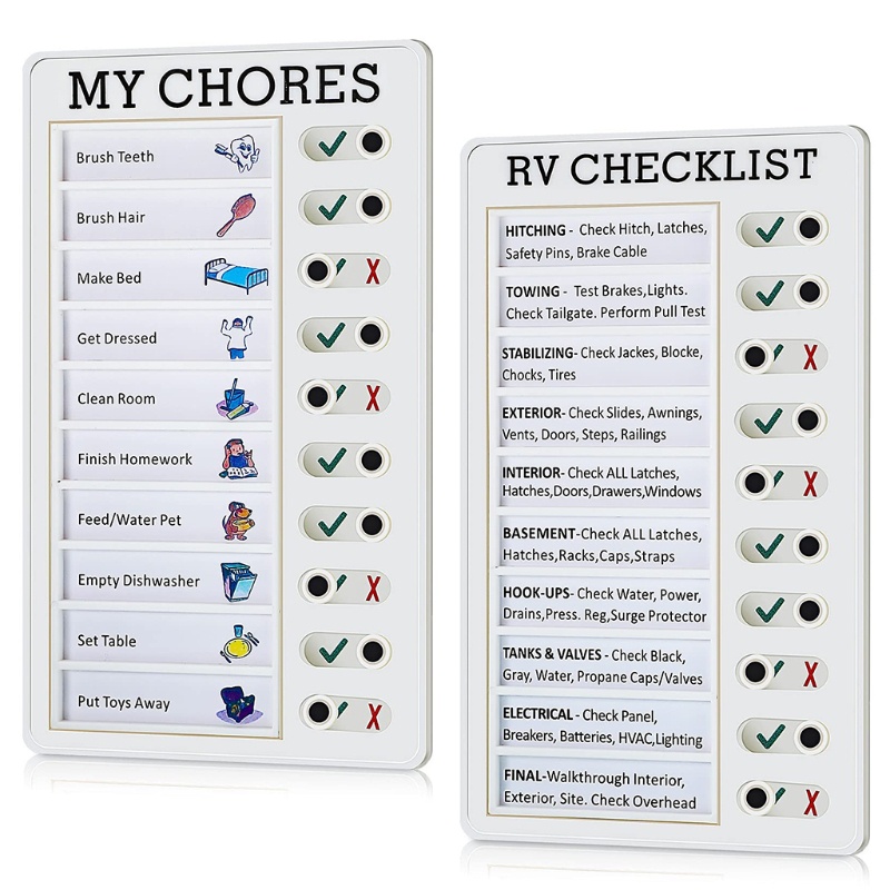 Multi-purpose Wall Hanging Checklist Memo Boards Adjustable My Chores ...