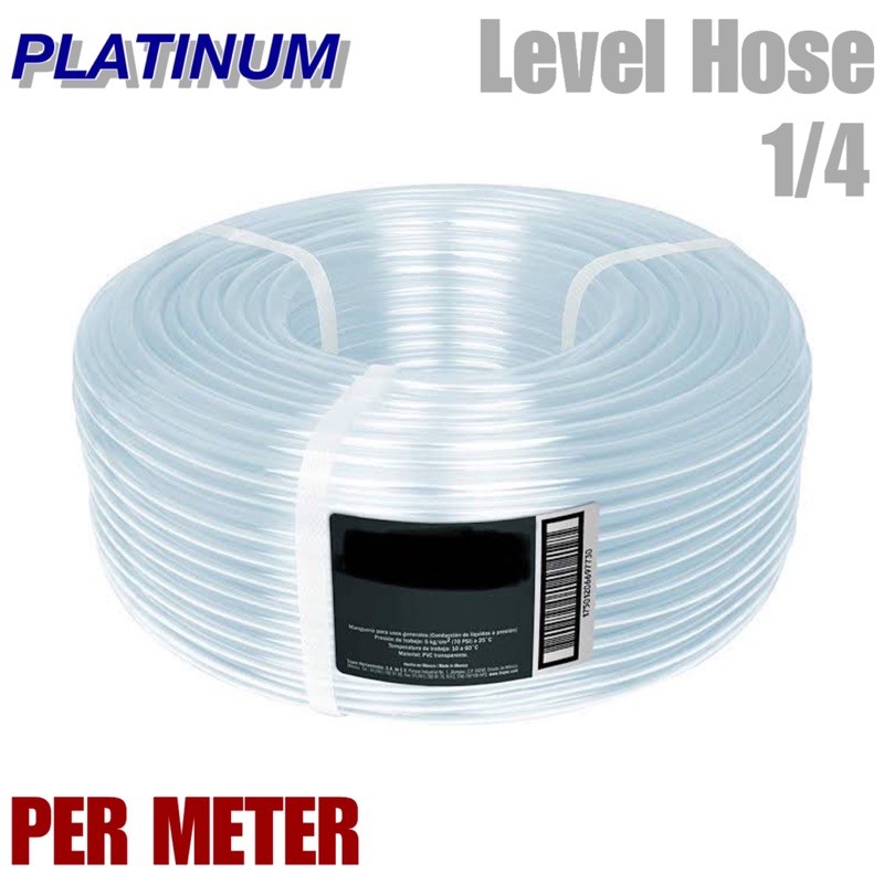 Per Mtr | Level Hose 1/4” Clear | Aquarium Water Leveling Flexible ...