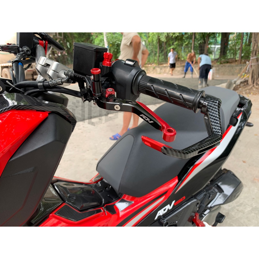 Motorcycle Parking Brake Switch CNC Aluminum Brake Lever Lock to ...