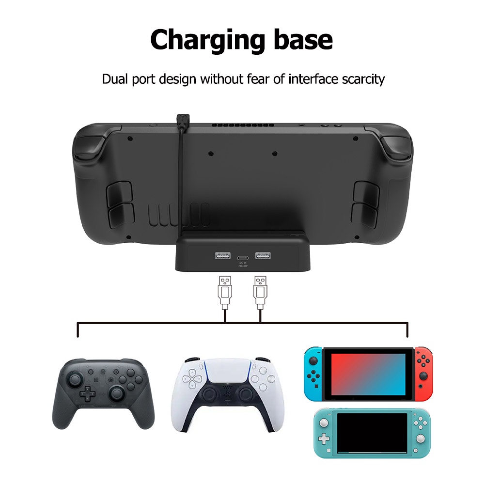 Portable Game Console Charger Base 45W PD Fast Charging Dock Station ...