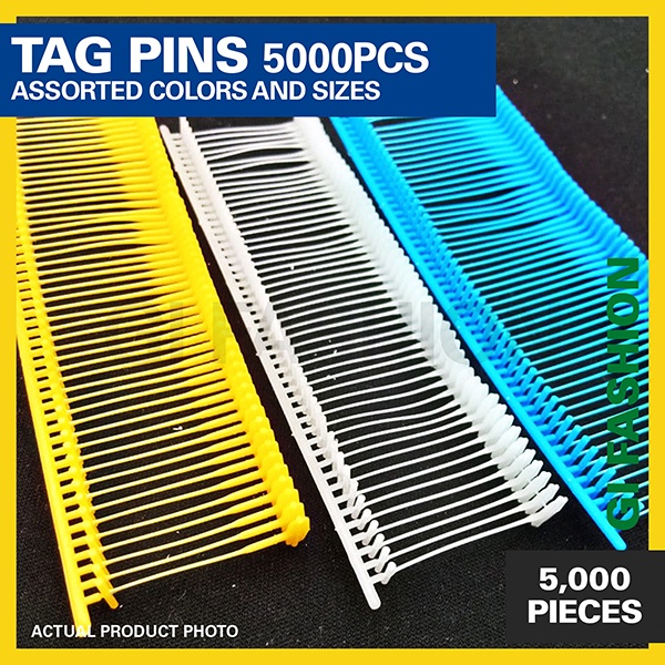 5000 PIECES Tag Pin box assorted color and size for tagging label ...