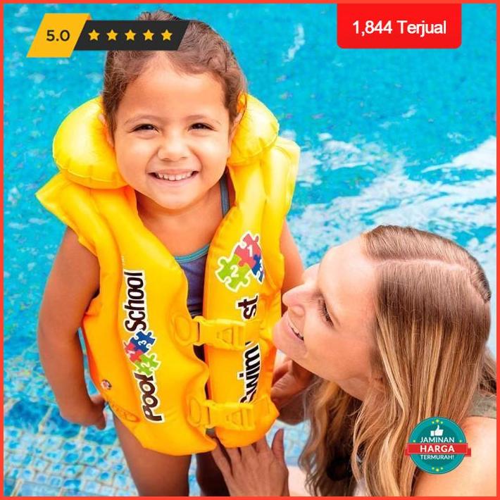 2.2 Child Swimming Life Buoy - Intex Deluxe Swim Vest Pool School ...