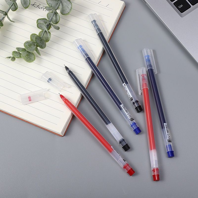 Transparent Colour Big Capacity Ink Fine Nib Office Gel Pens Student ...