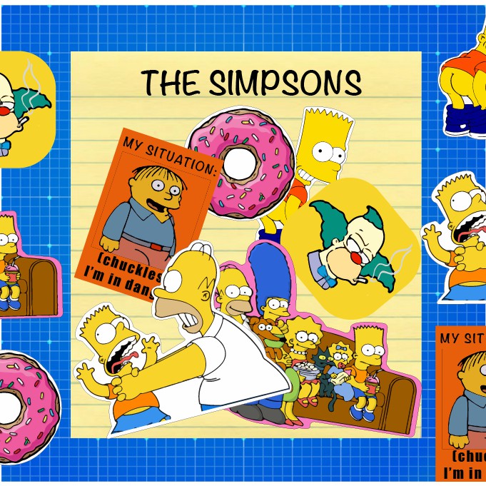 *WATERPROOF LAMINATED* THE SIMPSONS STICKER PACK | Shopee Philippines