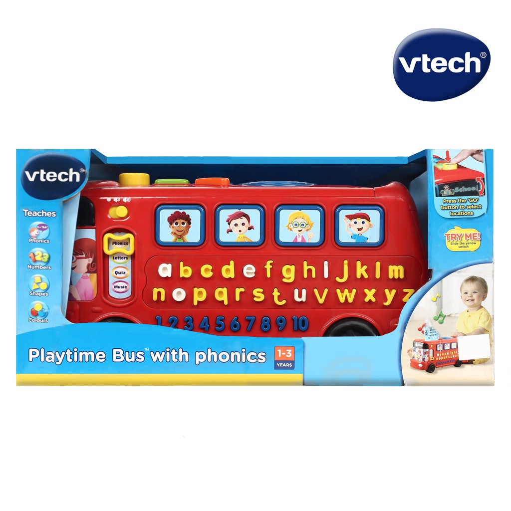 Vtech Playtime Bus w/ Phonics Baby Toddler Toy | Shopee Philippines