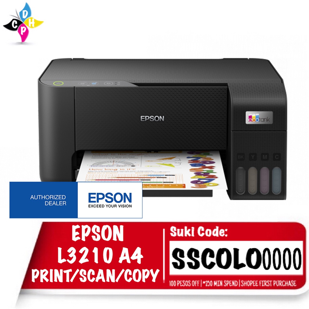 Epson EcoTank L3210 A4 All-in-One Ink Tank Printer | Shopee Philippines