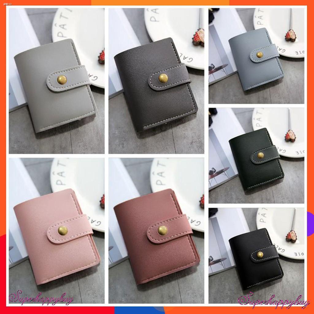 Women Short Simple Two-fold Purse Mini Coin Card Holders Wallets ...