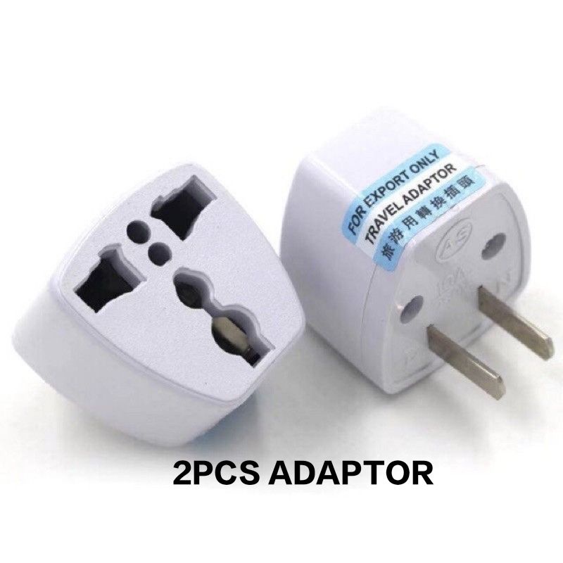 2PCS SET UNIVERSAL ADAPTOR SOCKET FOR ALL COUNTRIES ULO NG SAKSAKAN ...