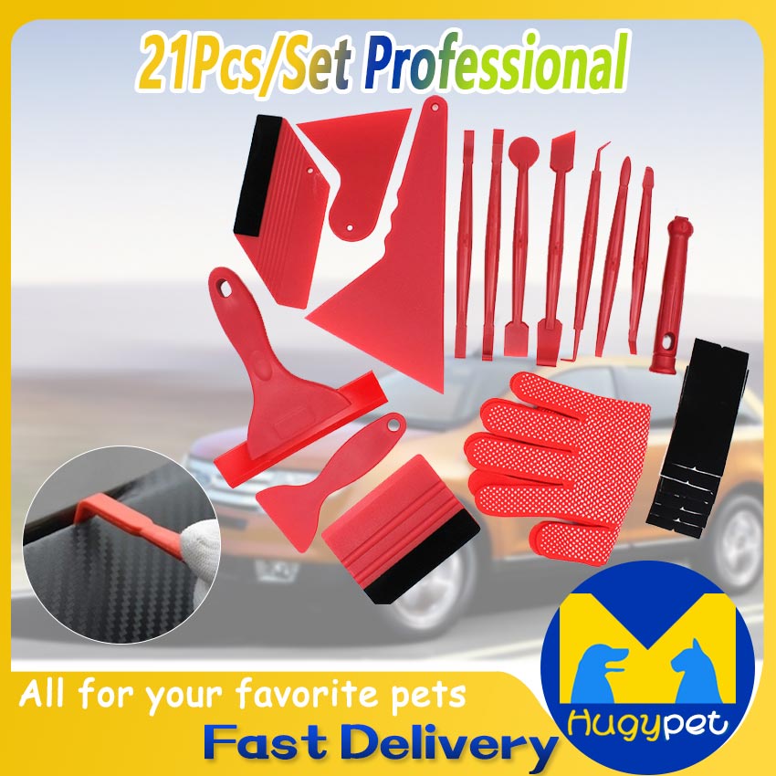 21 Pcs Scraper Tools Car Accessories Squeegee Vinyl Wrap Film Edge ...