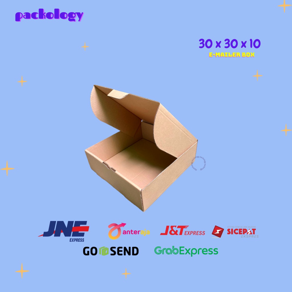 Cardboard 30x30x10 cm | Box Cardboard box packing Boxes Die Cut packing ...
