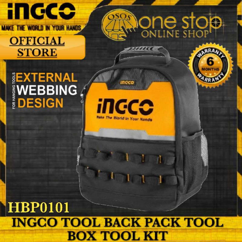 Ingco Original Tools Backpack Tool Box Tool Kit HBP0101 Bagpack INGCO ...