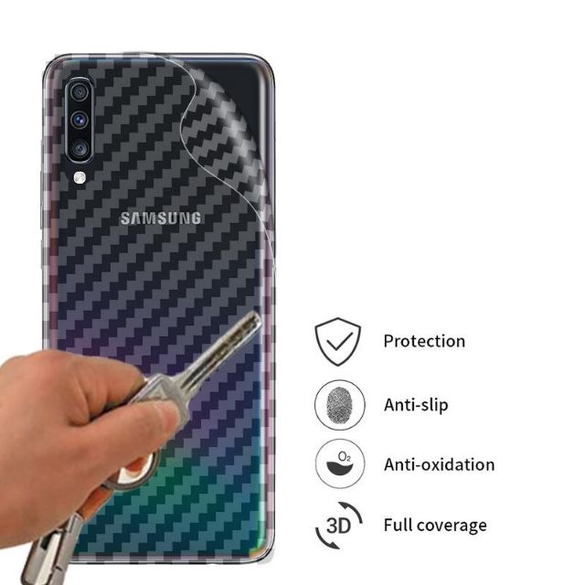 Samsung A10, A30, A50 Carbon Fiber Back Skin protector Sticker ...