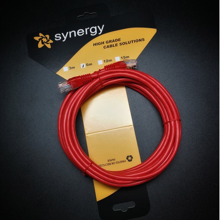 Synergy Ethernet Cable CAT5e Lan 6m (SLC-506) | Shopee Philippines