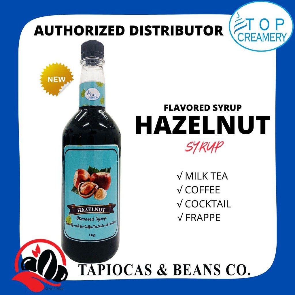 HazelNut Syrup 1kg ⎮ Top Creamery | Shopee Philippines