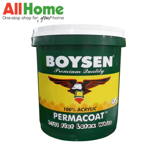 Boysen BS 701 Permacoat Flat Latex White 16L | Shopee Philippines