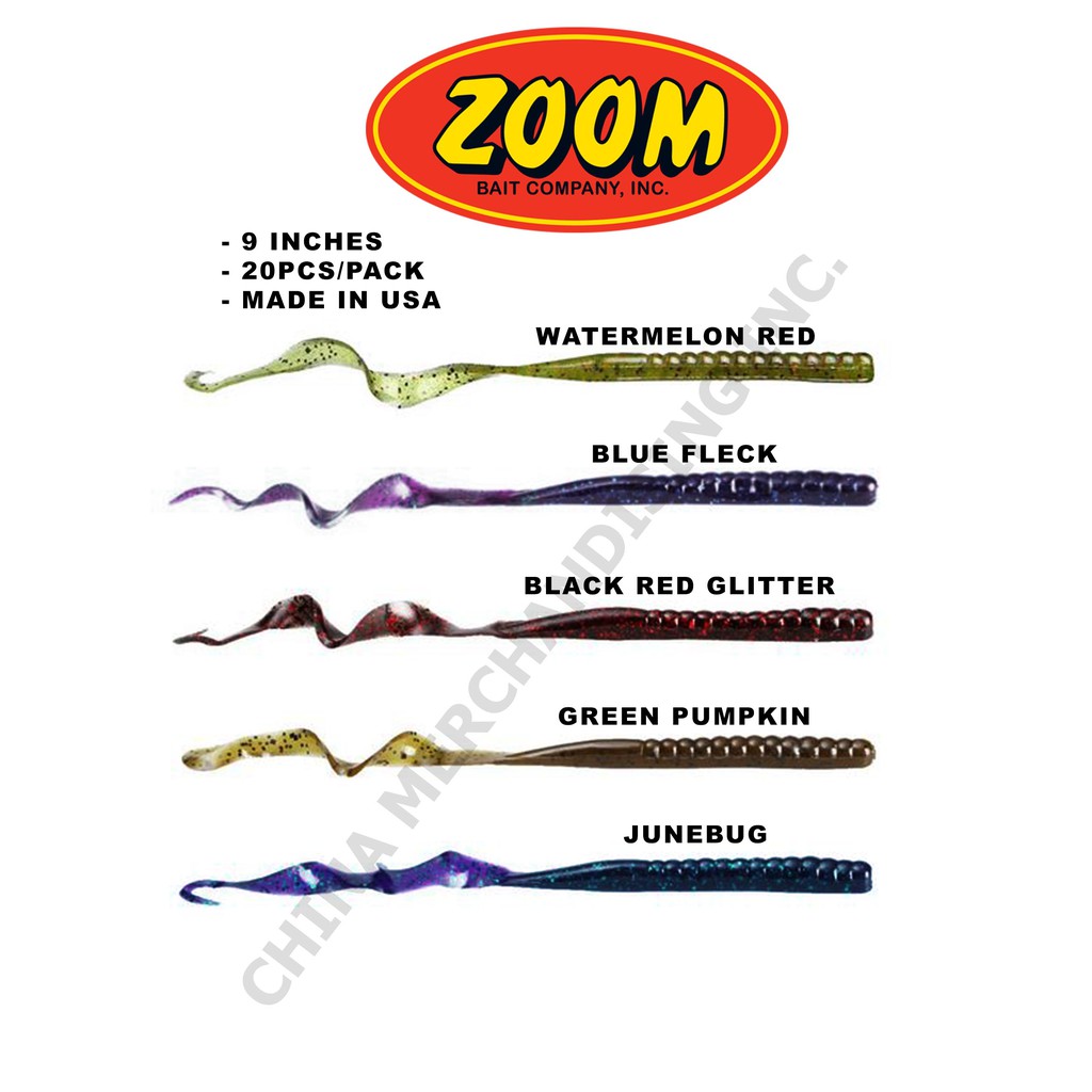 ZOOM MAG II WORMS fishingcmi soft bait artificial worm quality fishing ...