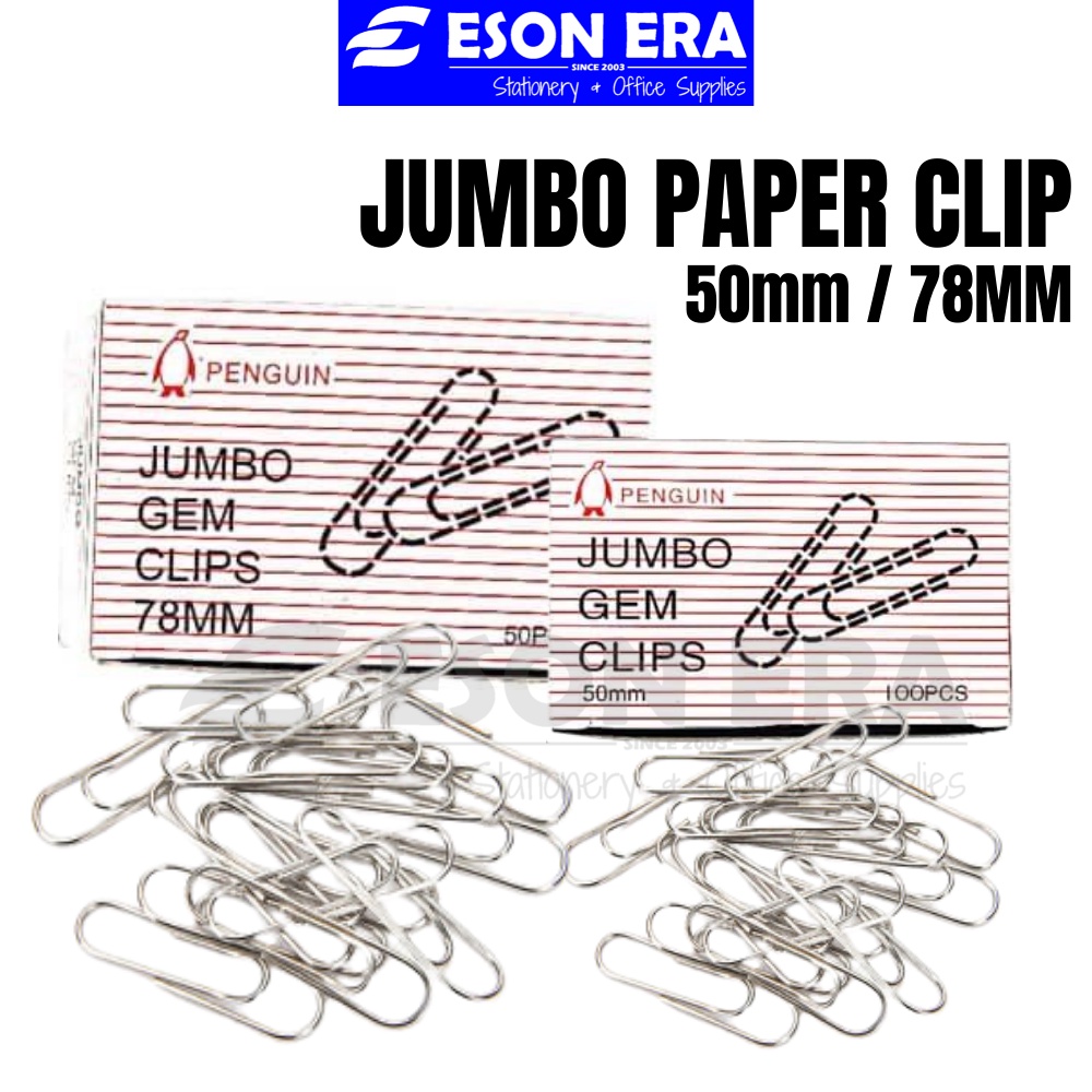 Paper Clip Jumbo 50mm / 78mm Giant Clip Round Clip | Shopee Philippines