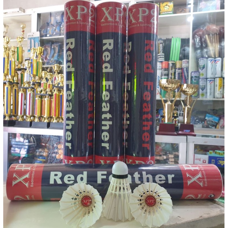 XP2 Red Feather Badminton Shuttlecock ( Original ) Speed 77 | Shopee ...