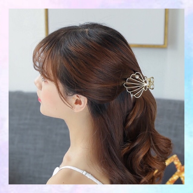 Seashell Hairclip, Hair clamp, Mermaid clip, Hair accessories, Shell ...