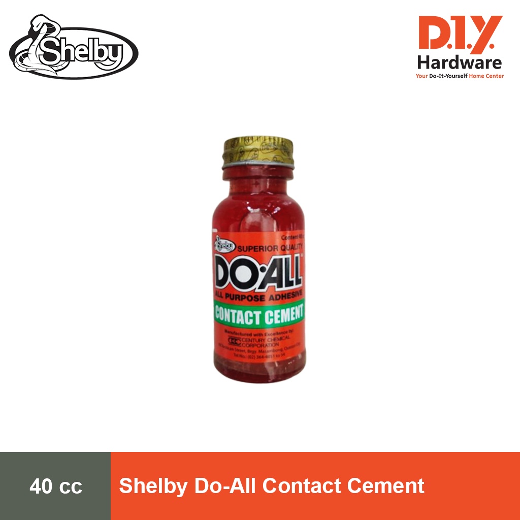 Shelby Do-All Contact Cement (Rugby Alternative) 40cc | 350cc | Shopee ...