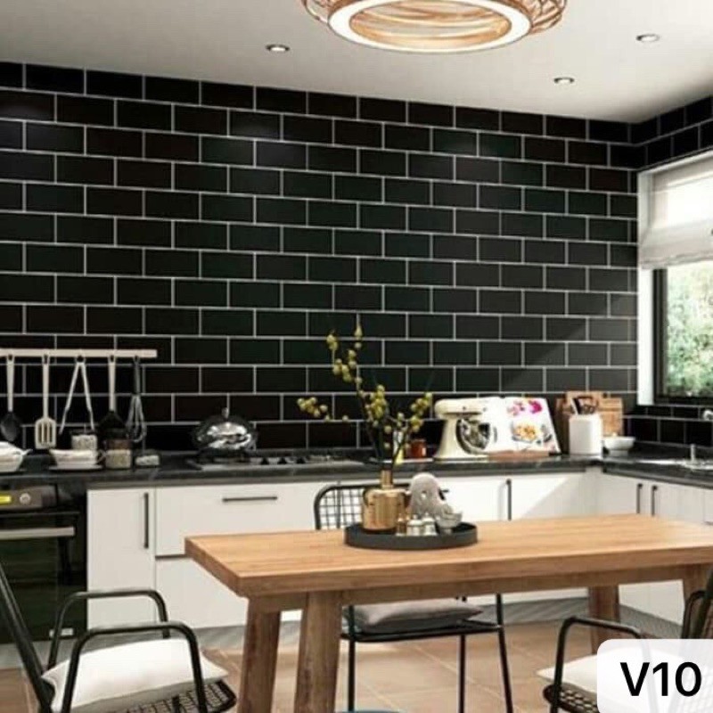 BHW Wallpaper Self Adhesive Bricks Design PVC Waterproof Wall Sticker ...