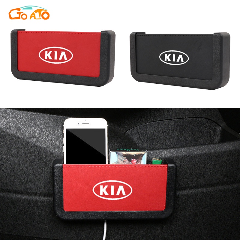 GTIOATO Car Mobile Phone Storage Box Auto Phone Holder Key Card Pocket ...