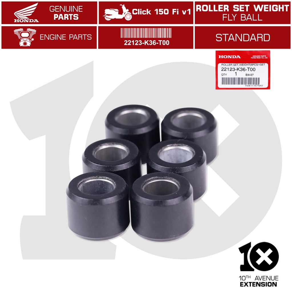 10thX Honda Genuine Roller Set Weight Fly Ball Part No.22123-K36-T00 ...