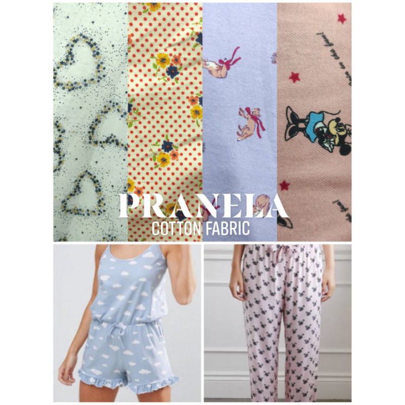 Pranela Cotton Fabric 60" width ( Sold per yard ) for Sleepwear and ...