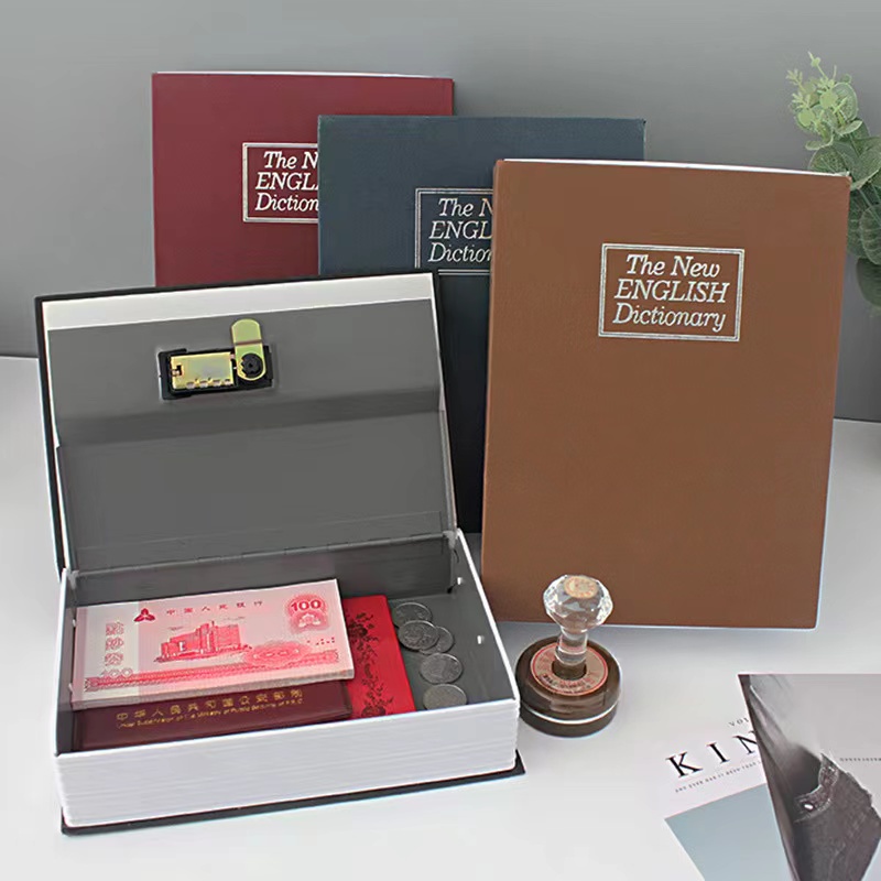 Book Money Saving Box Deposit Box With Hidden Secret Security Safe Lock ...