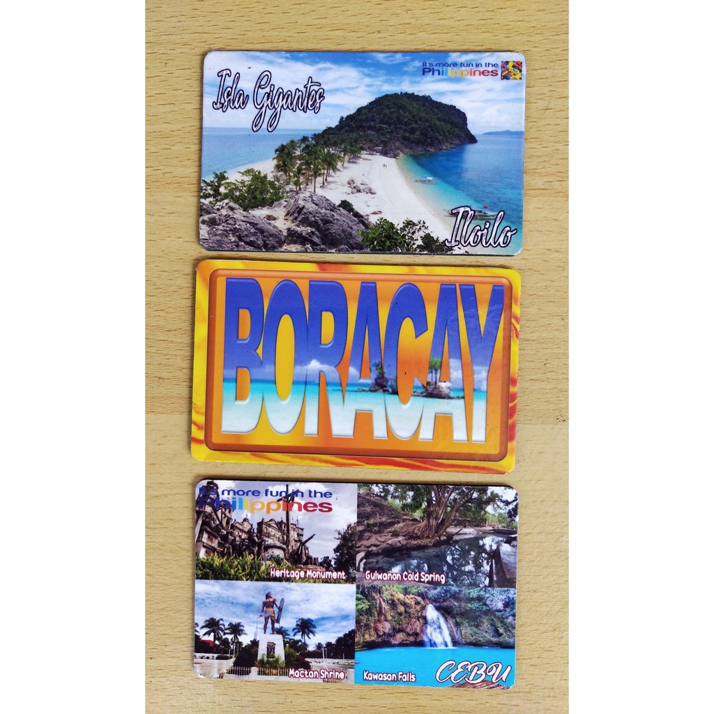 3in1 Rubber Ref Magnet Isla Gigantes, Boracay, Cebu Souvenirs | Shopee ...