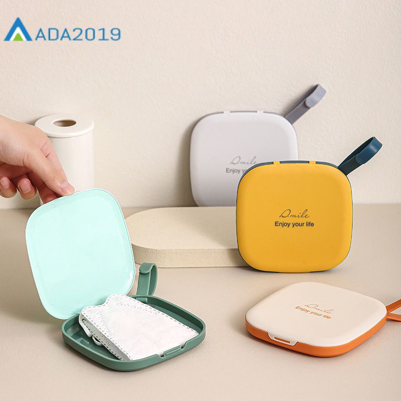 new mask box Square dust mask storage box creative portable anti ...