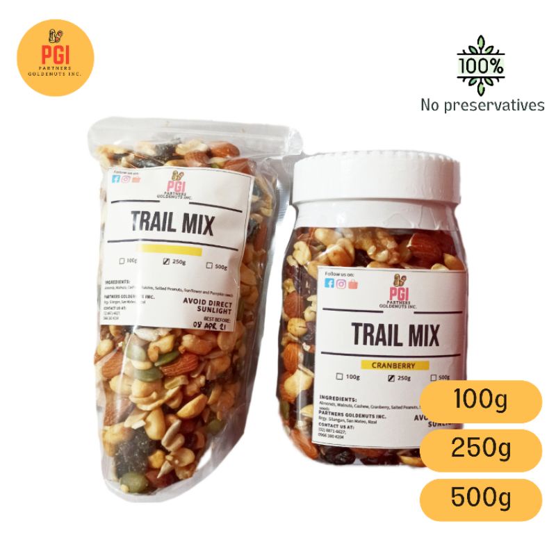 Trail Mix Nuts and Seeds (Retail) | Shopee Philippines