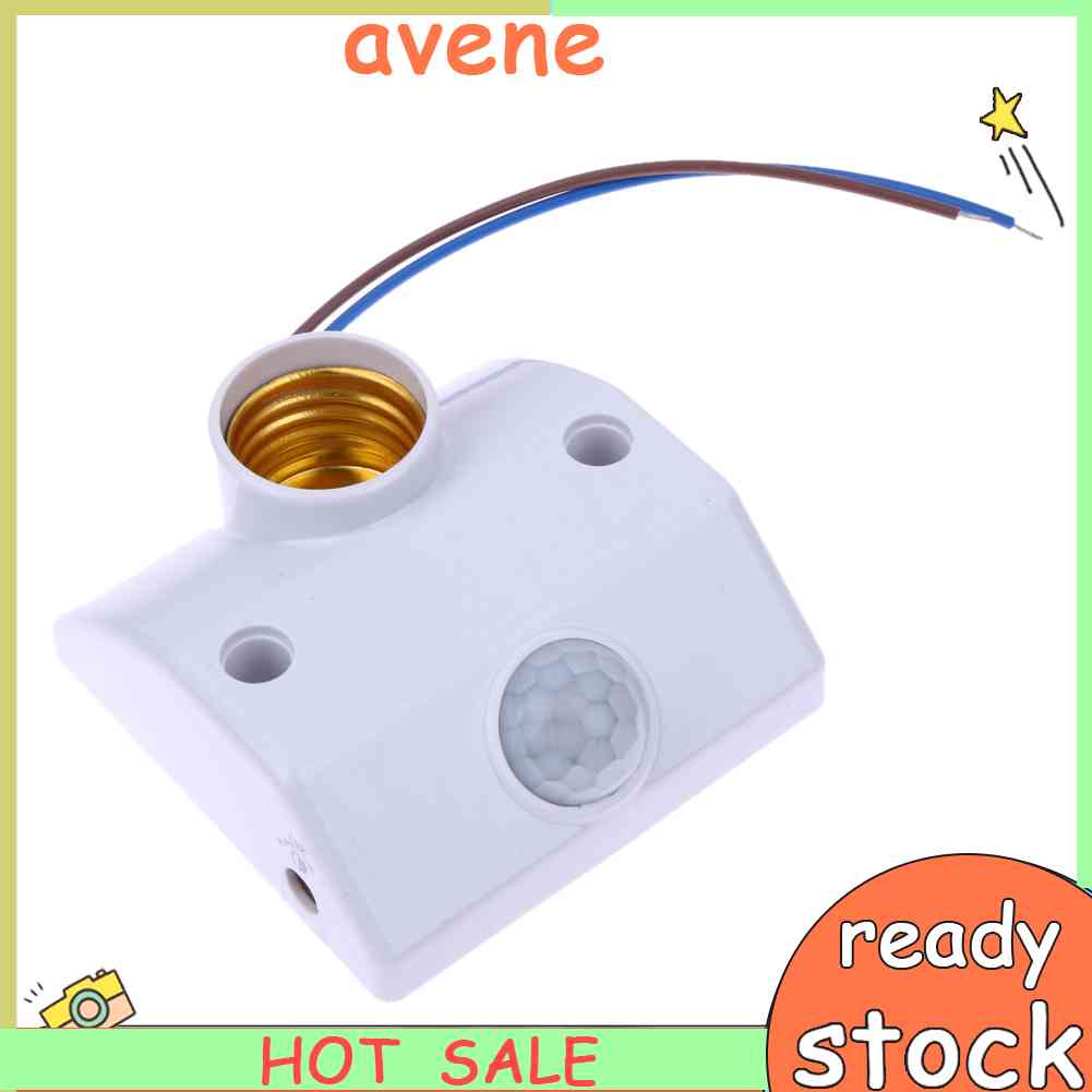 New E27 220V Infrared Motion Sensor Automatic Light Lamp Holder Switch ...
