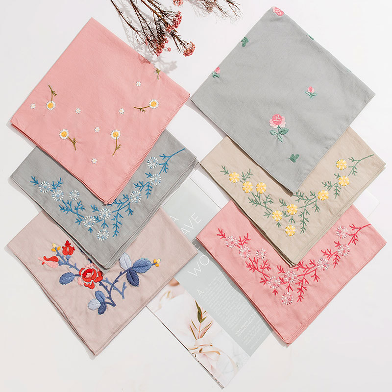 New diy handkerchief handmade embroidery beginner material | Shopee ...