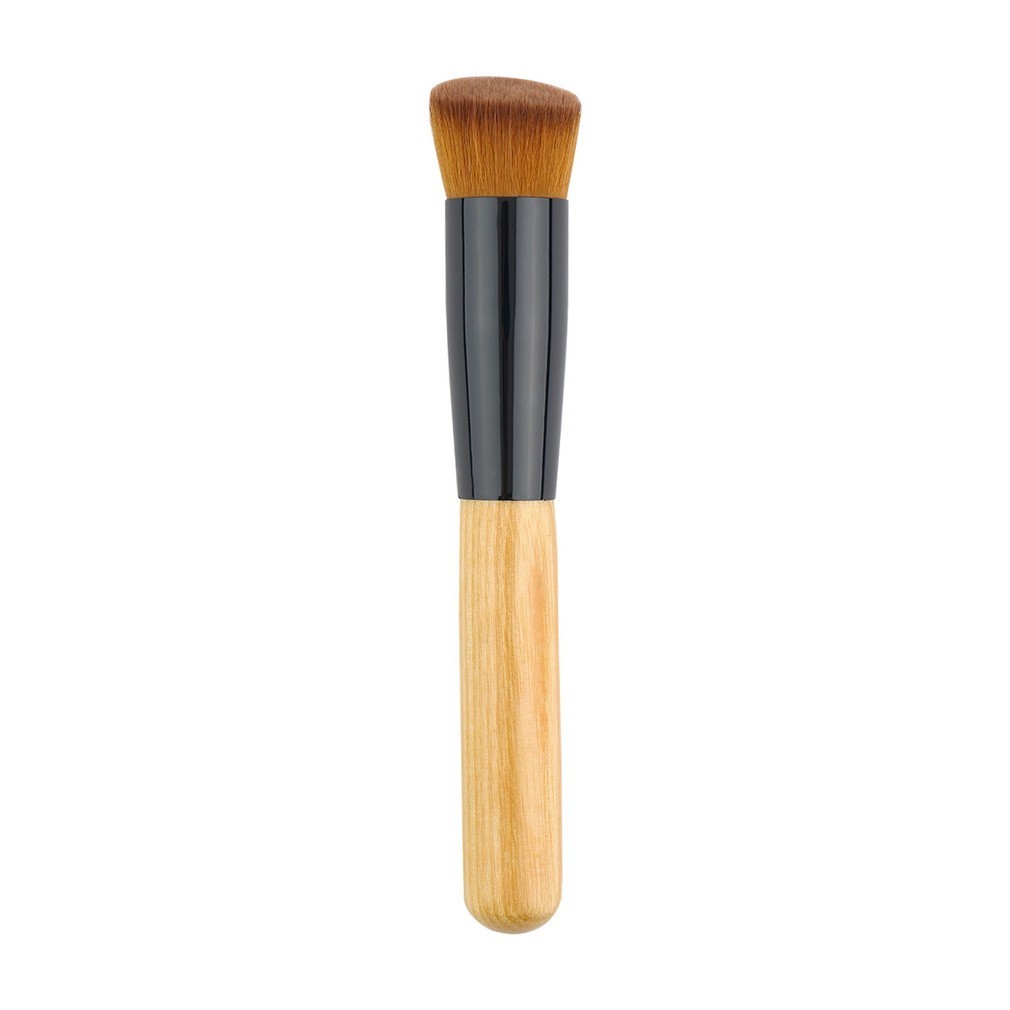 Professional Soft Fiber Angled Flat Top Foundation Powder Brush ...