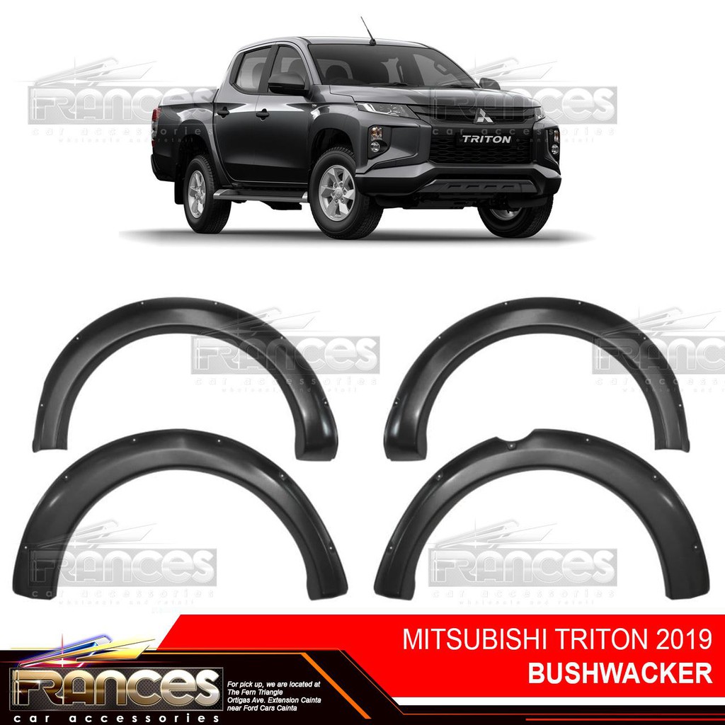 MITSUBISHI STRADA 2019-2023 PRESENT FENDER FLARE BUSHWACKER THAILAND ...