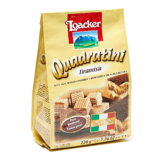 Loacker Quadratini Tiramisu Wafer 220g | Shopee Philippines