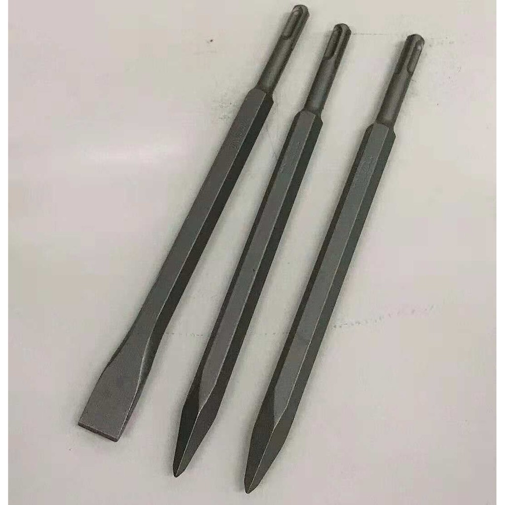 TOTAL 3pcs sds plus chisel set flat and pointed | Shopee Philippines