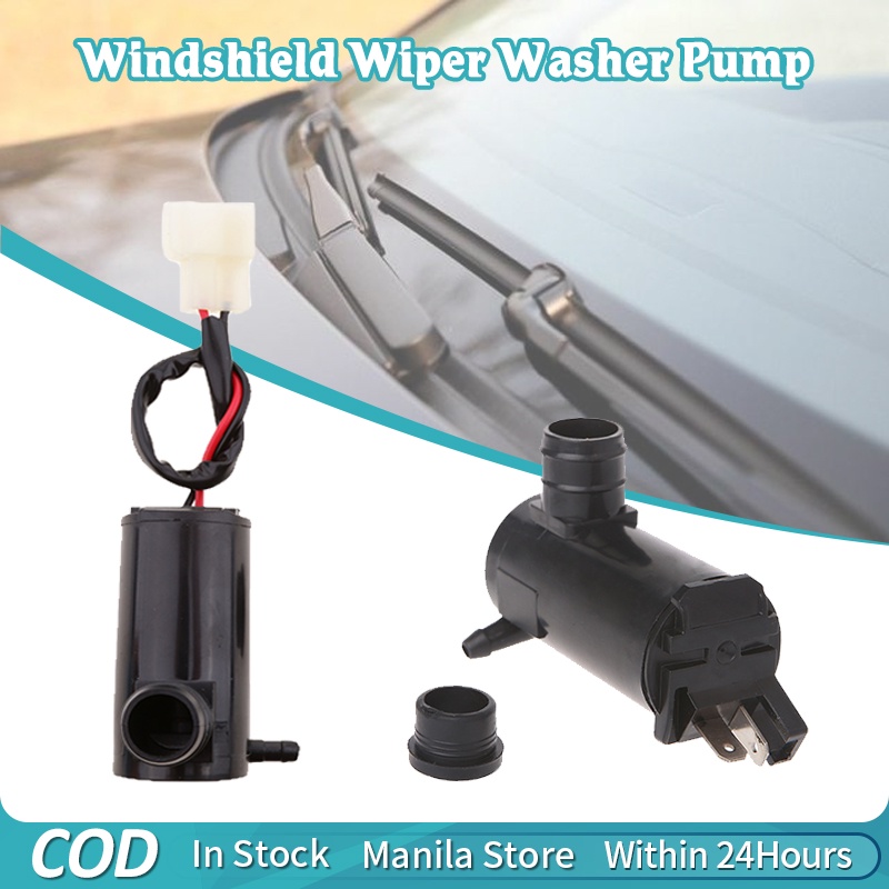 Front Windshield Washer Pump 12V Universal Windshield Wiper Washer Pump ...