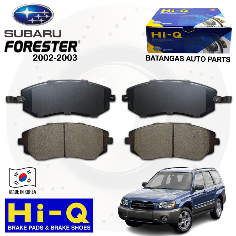 FRONT BRAKE PAD Subaru Forester 2002-2003/Subaru Impreza 2001-2002/Subaru XV 2012 (4PCS) HI-Q ...